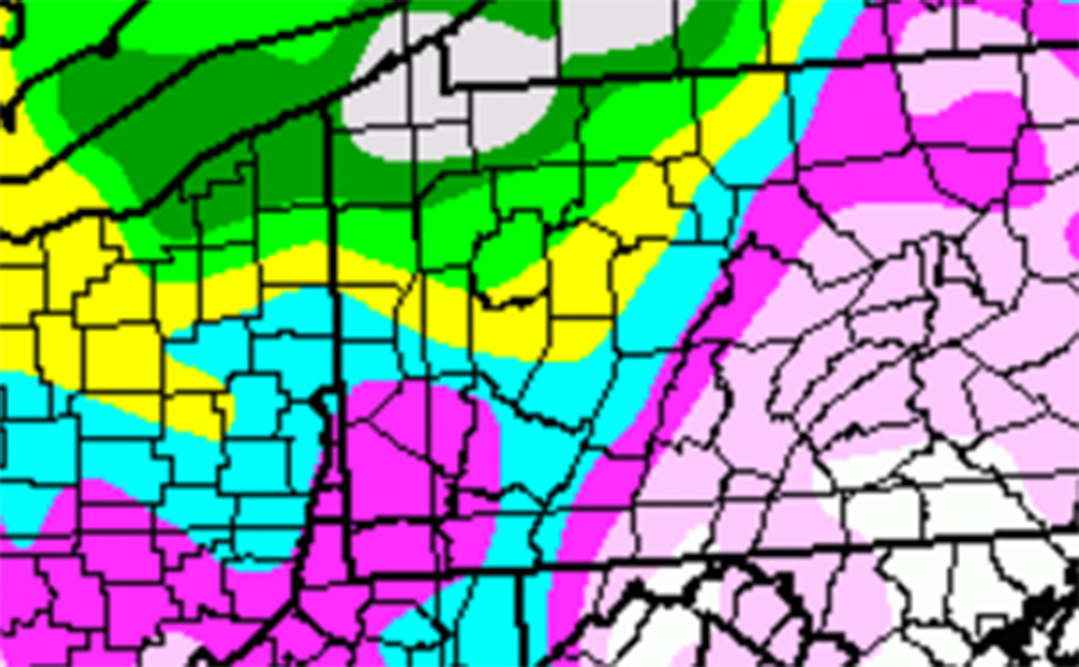 Forecast Maps for January 12th snowfall – Pittsburgh Snow Day