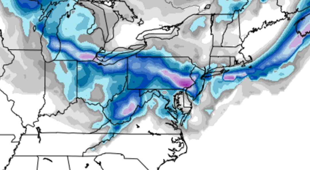 Forecast Maps for April 9th snowfall – Pittsburgh Snow Day